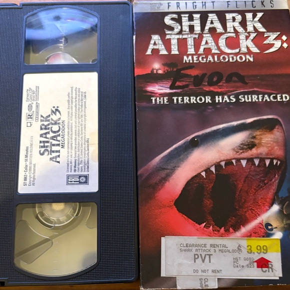 Video Games & Consoles | Shark Attack 3 Megalodon Vhs Tape | Poshmark